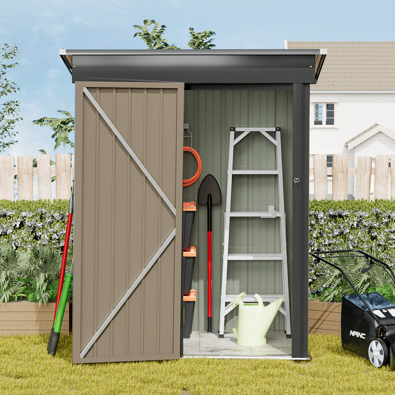 Furmax Outdoor 5 ft. W x 3 ft. D Material Storage Shed & Reviews | Wayfair