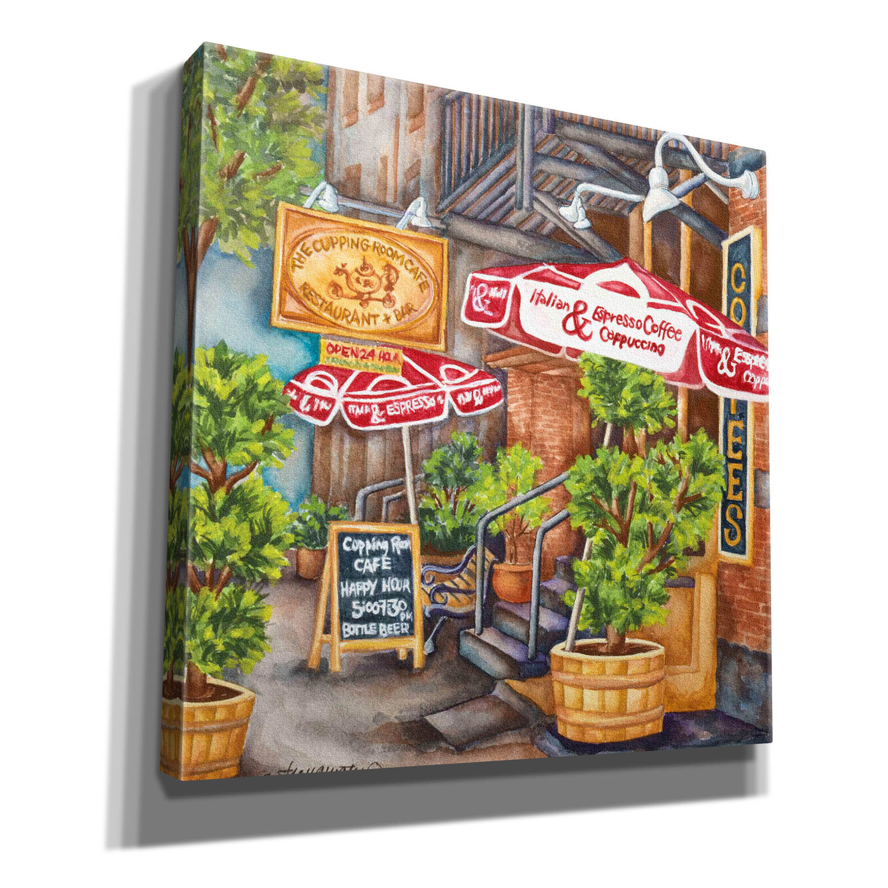 Red Barrel Studio® 'Cafe Cupping Room Ext Summer' by Andrea Strongwater ...