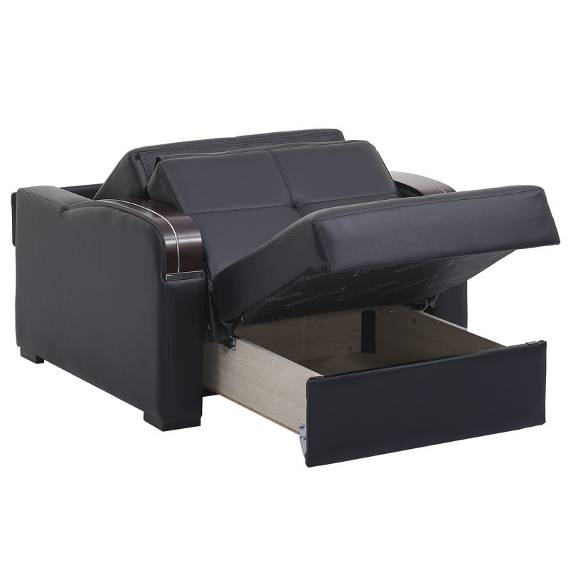 Hokku Designs Cailyn Sleep Plus Upholstered Convertible 3-in-1 Sleeper ...