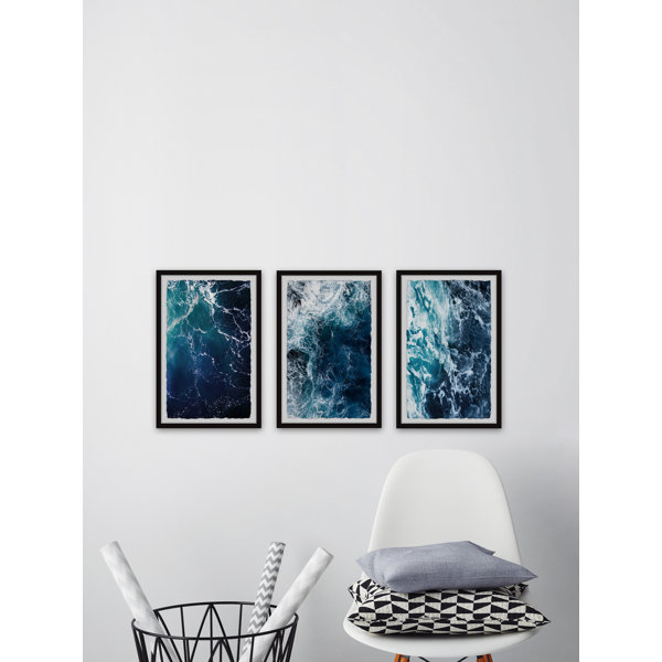 Wrought Studio Whole Lot Of Blue Triptych - Wayfair Canada