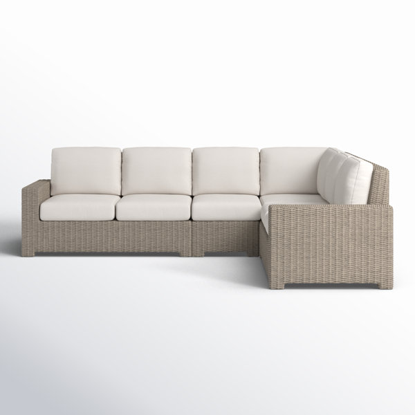 Birch Lane™ Hutsonville 116" Wide Outdoor L-Shaped Patio Sectional with ...