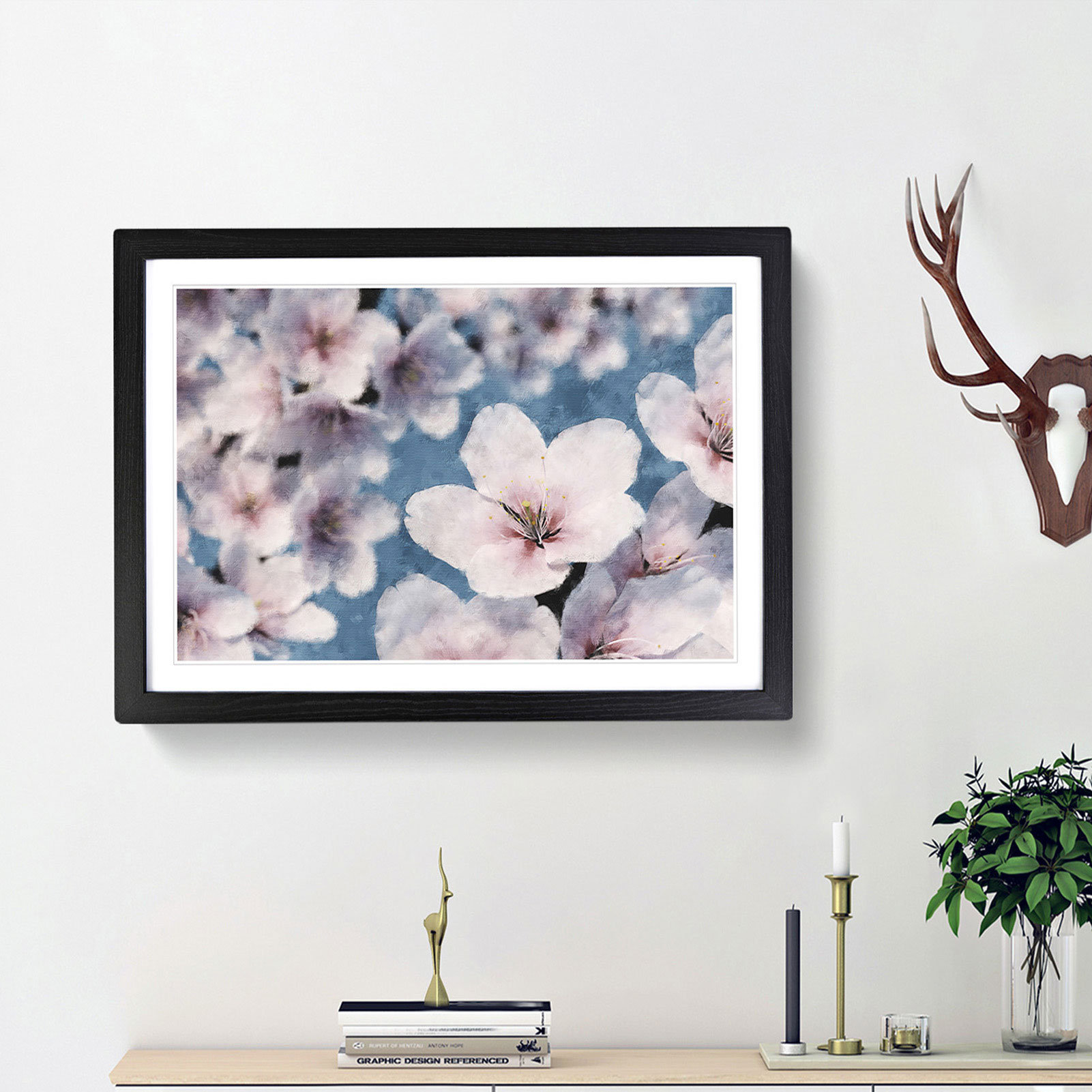 East Urban Home Cherry Blossom Tree in Spring - Picture Frame Graphic ...
