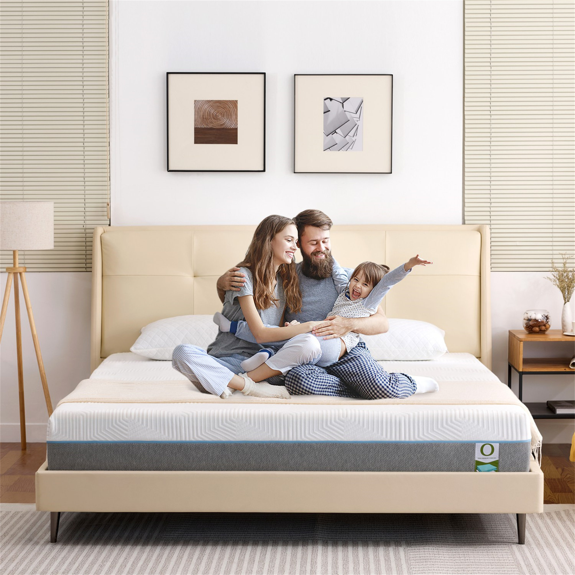 Alwyn Home 12 Inch Memory Foam Firm & Luxury Cooling Gel Green Tea ...