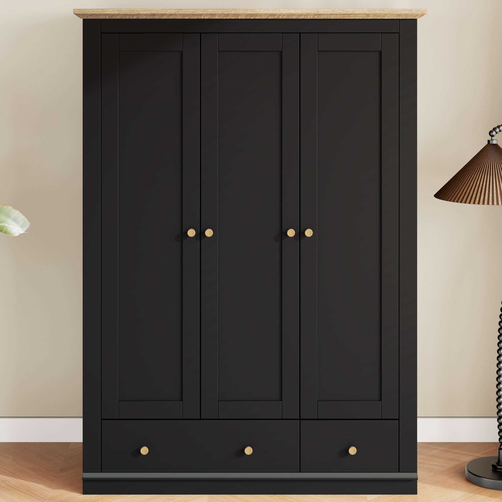Winston Porter 47 Inch Wide Wardrobe Cabinets Storage Cabinets ...
