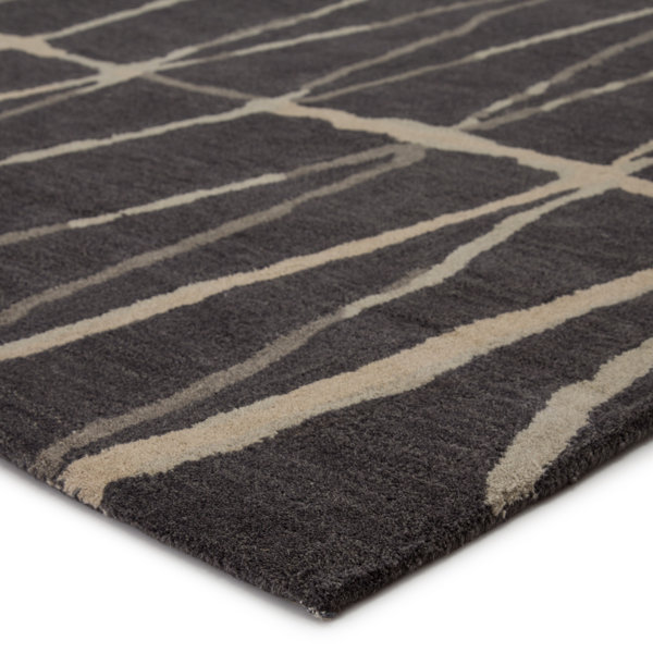 AllModern Pete Hand Tufted Wool Gray Rug & Reviews | Wayfair