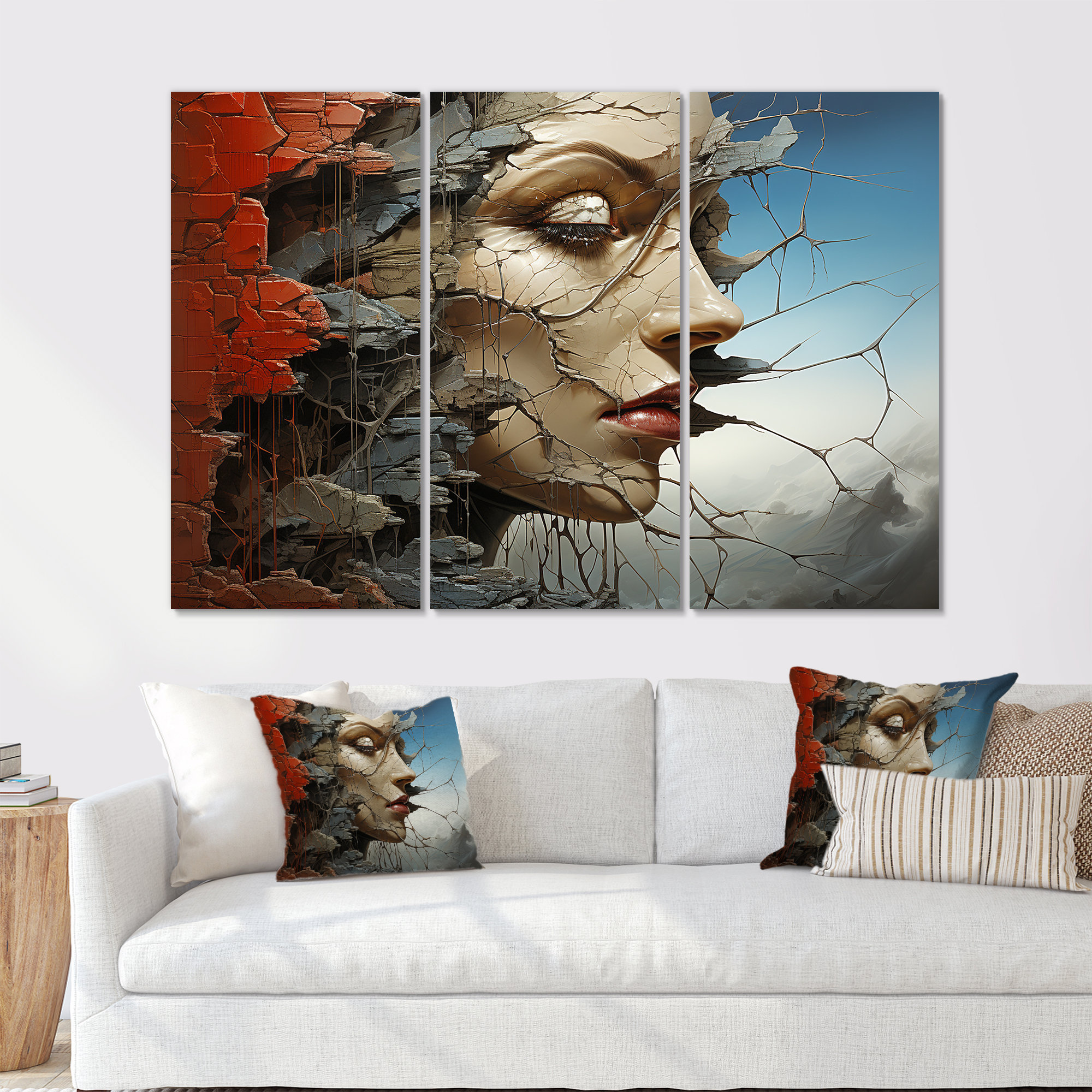 Ivy Bronx Surrealism Fragmented Realities Portrait I - Surrealism Wall ...