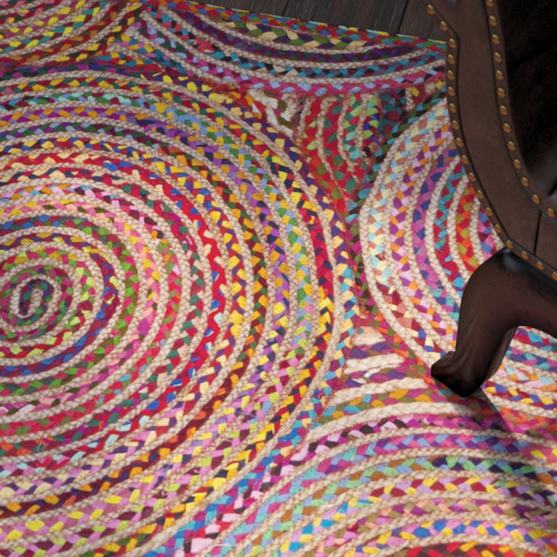 Langley Street® Herzig Geometric Handmade Flatweave Jut/Sisal/Cotton ...