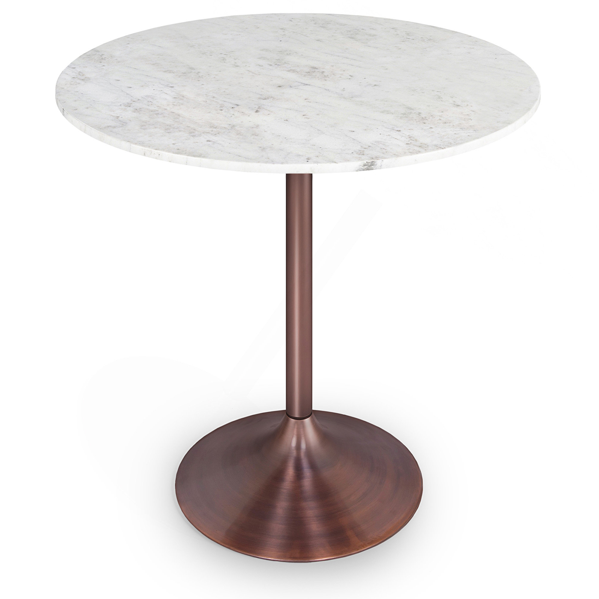 Latitude Run® Osborne 36 Inch Wide Genuine Marble And Iron Contemporary ...