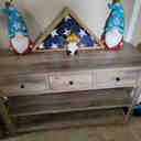 Lark Manor™ Nibbi 47" Console Table with Wood Frame and Legs, 3 Drawers ...