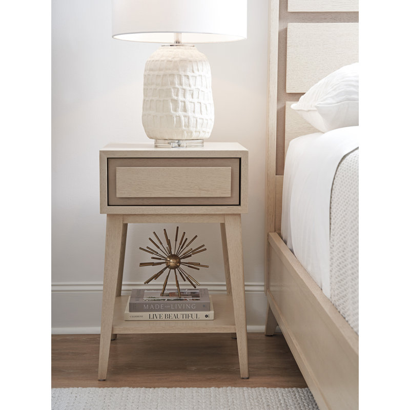 Tommy Bahama Home Sunset Key Darcey 1 - Drawer Solid Wood Nightstand in ...