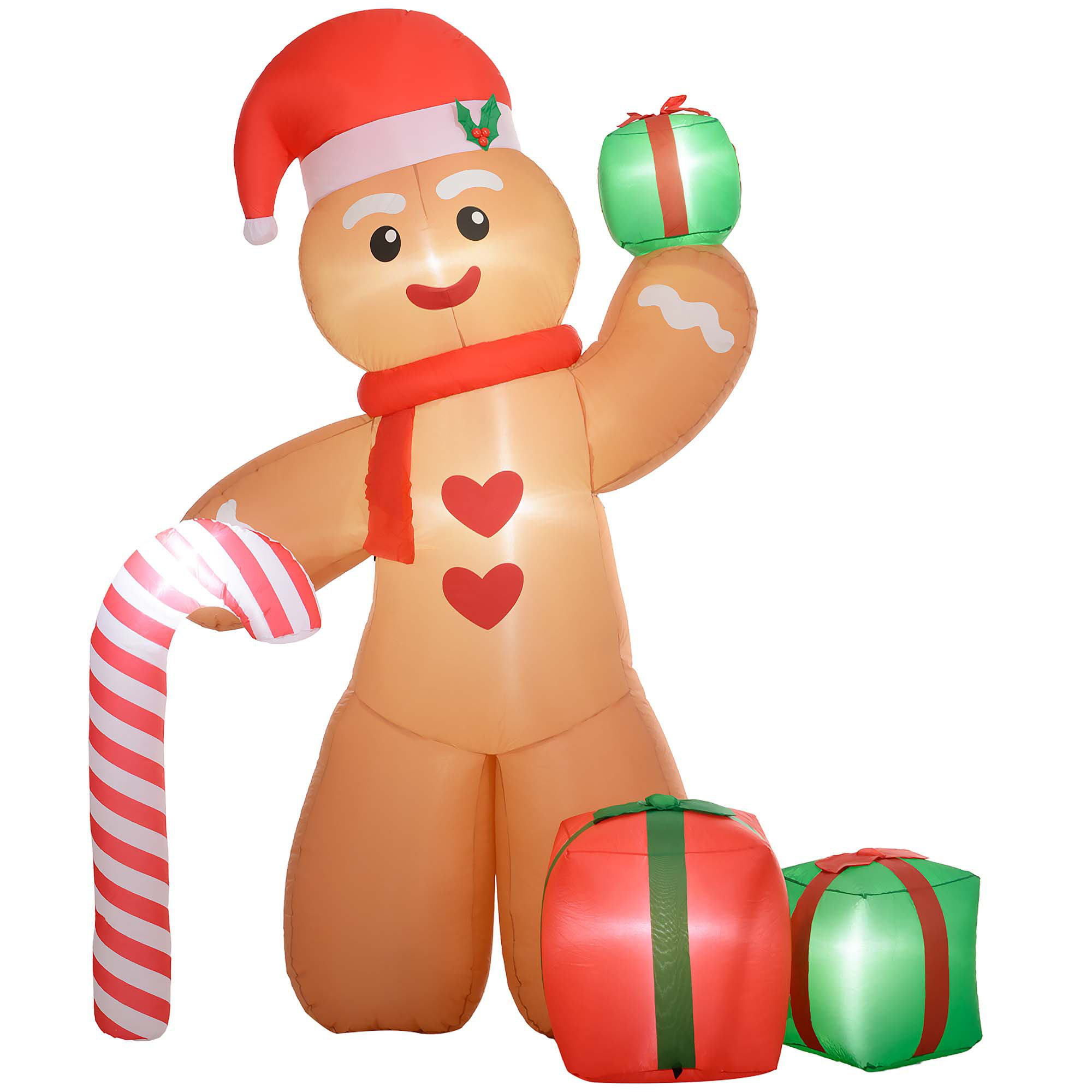 Ophelia & Co. 8FT Christmas Inflatable Gingerbread Man, Giant Christmas ...