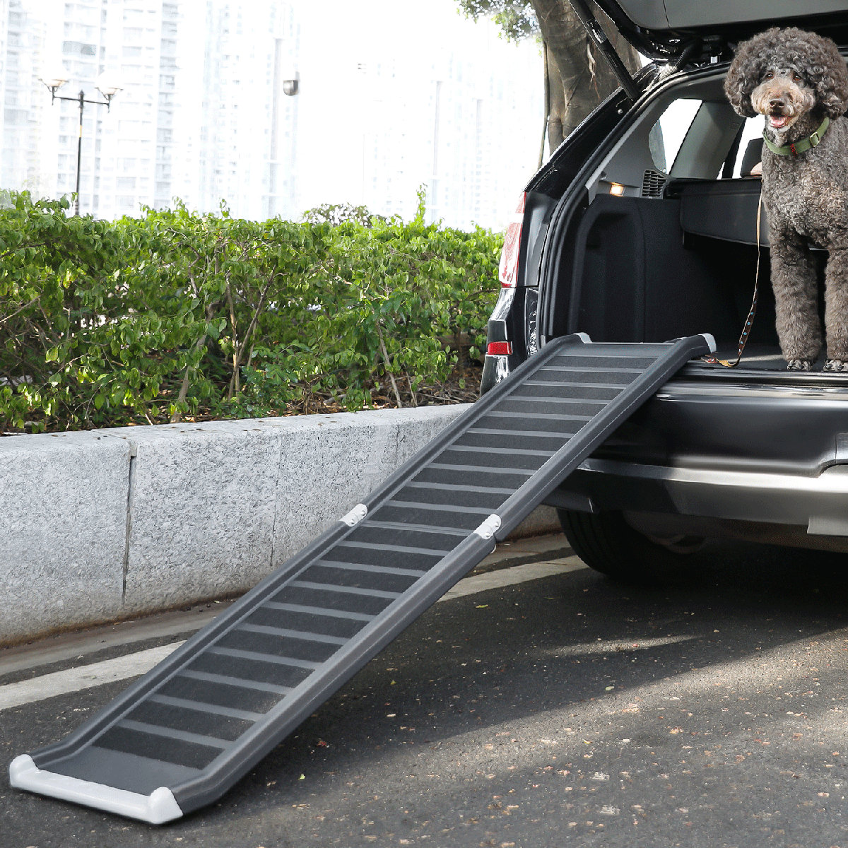 Tucker Murphy Pet™ Foldable Pet Car Ramp Portable Dogs Step Ladder with ...
