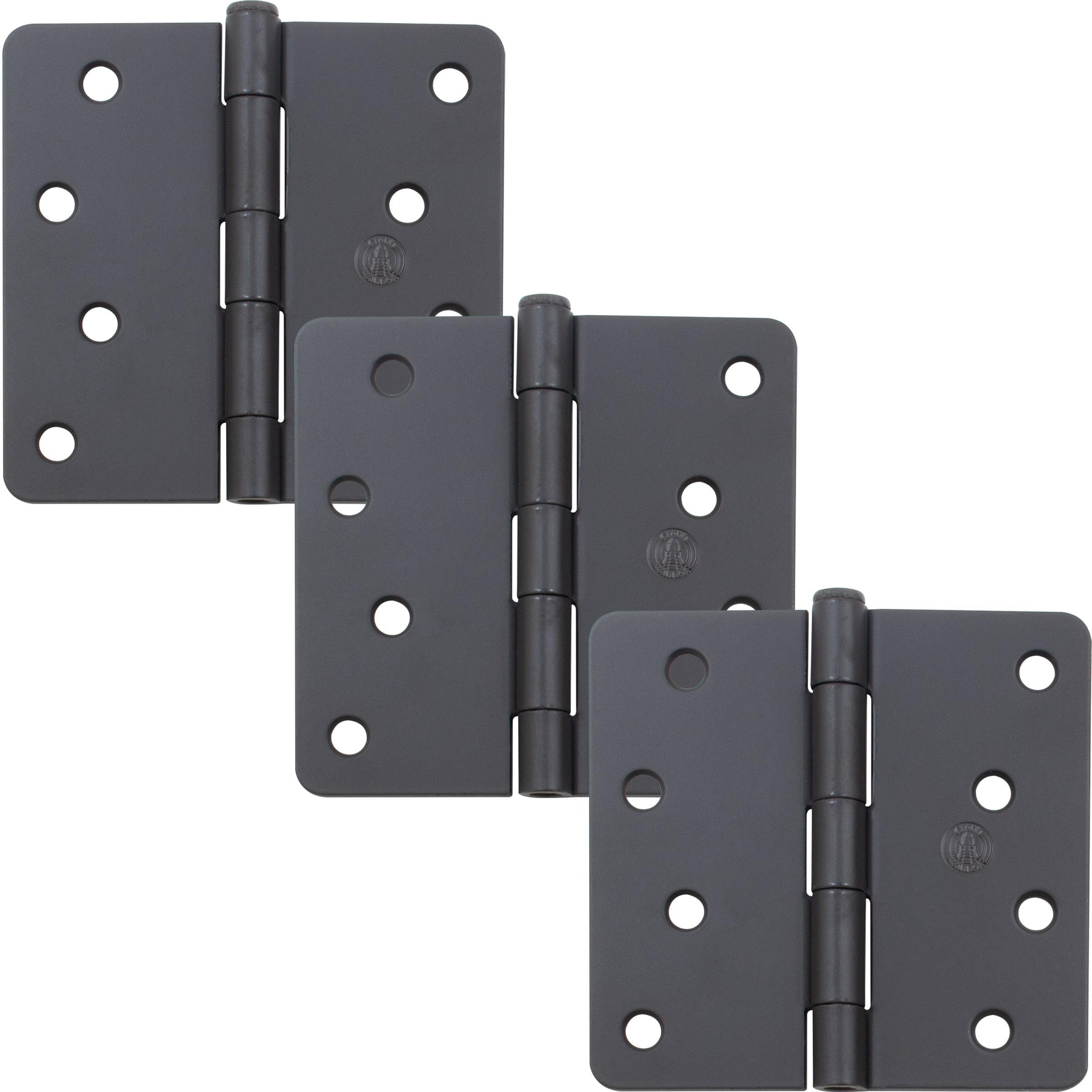 Stone Harbor Hardware 4" Door Hinges, 1/4" Radius Corner | Wayfair