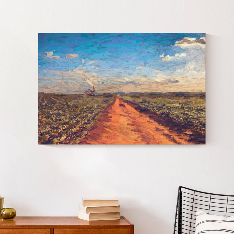 Winston Porter Clay Path - Unframed Painting Print on Canvas | Wayfair