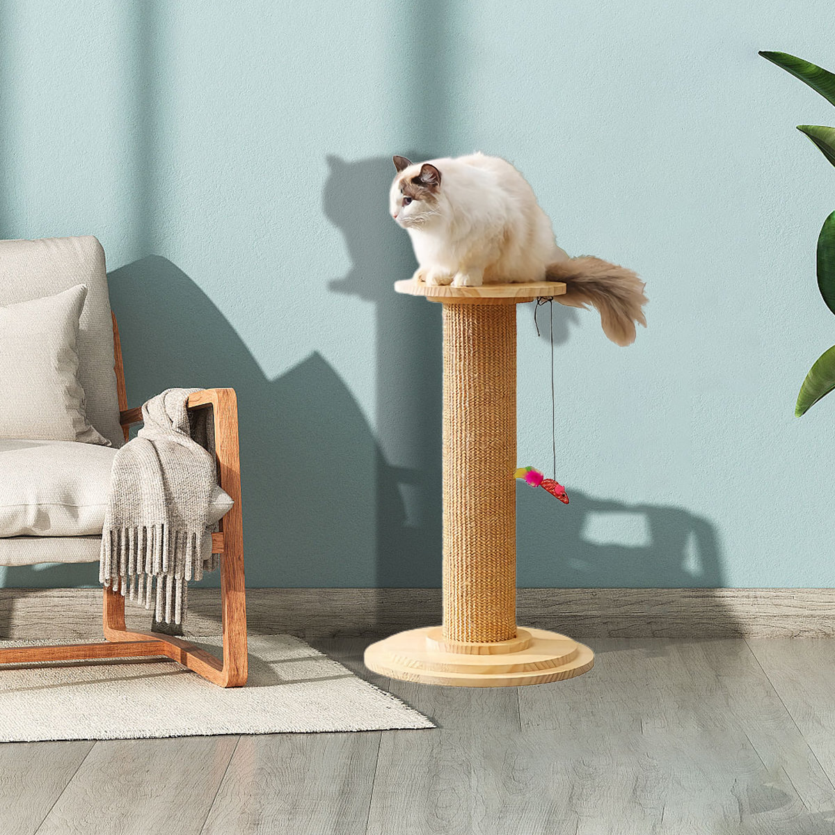 Tucker Murphy Pet™ Vertical Cat Climbing Frame Cat Scratch Pillar ...