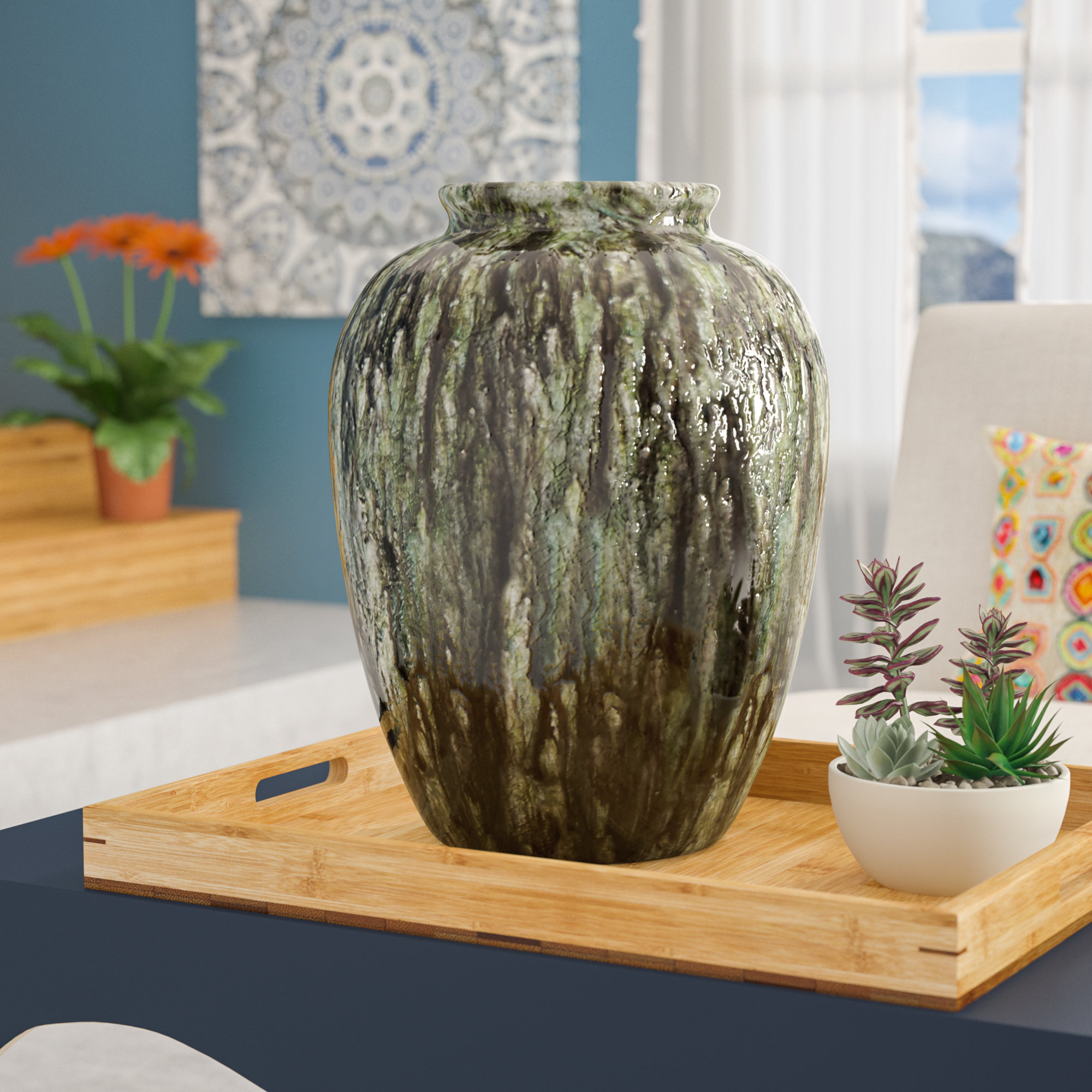 Loon Peak® Folmar Terracotta Vase | Wayfair
