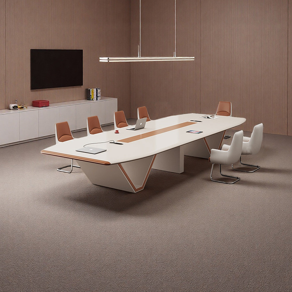 Inbox Zero Modern Large Office Reception Conference Table | Wayfair