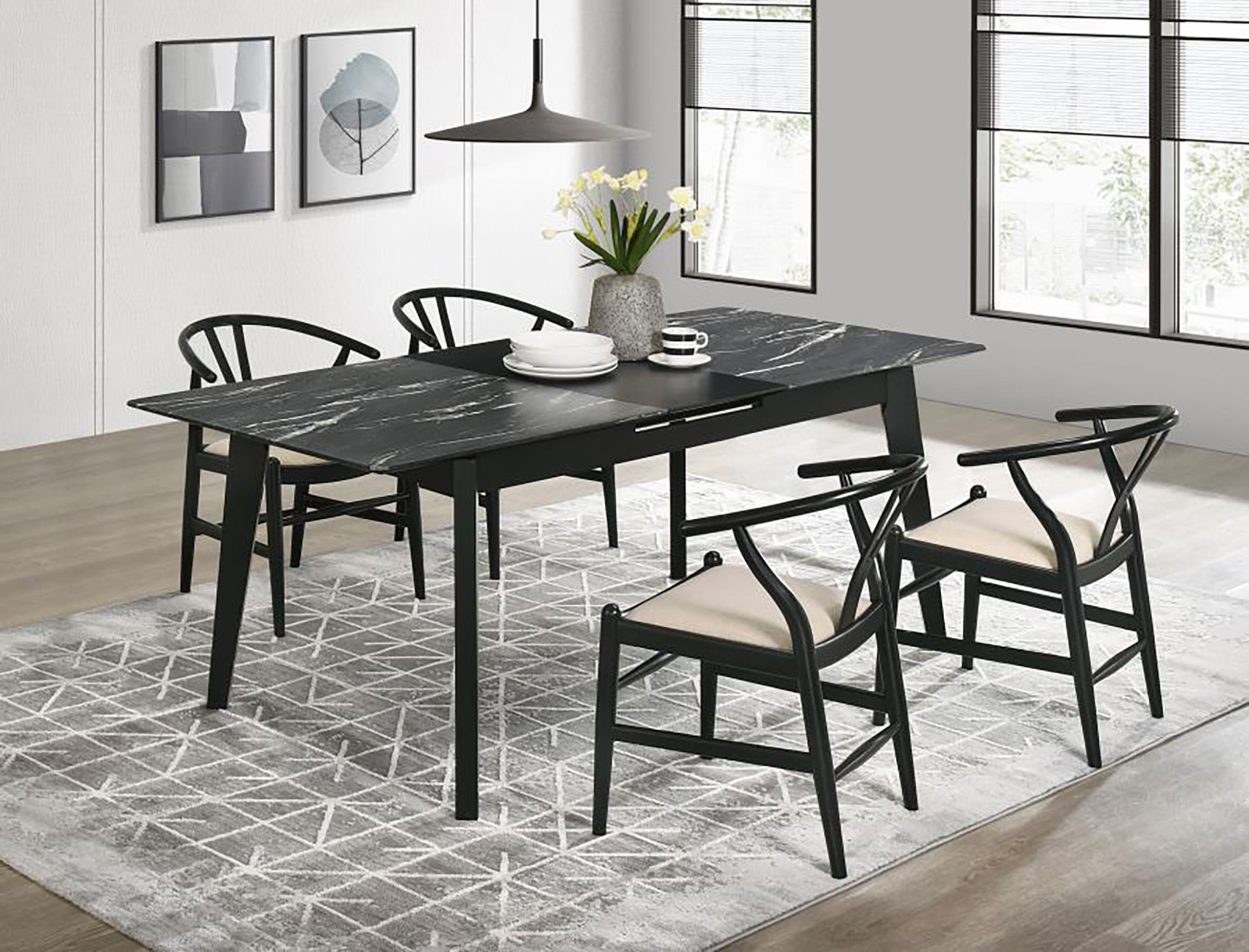 Wrought Studio™ Rhawnhurst Dining Table Set | Wayfair