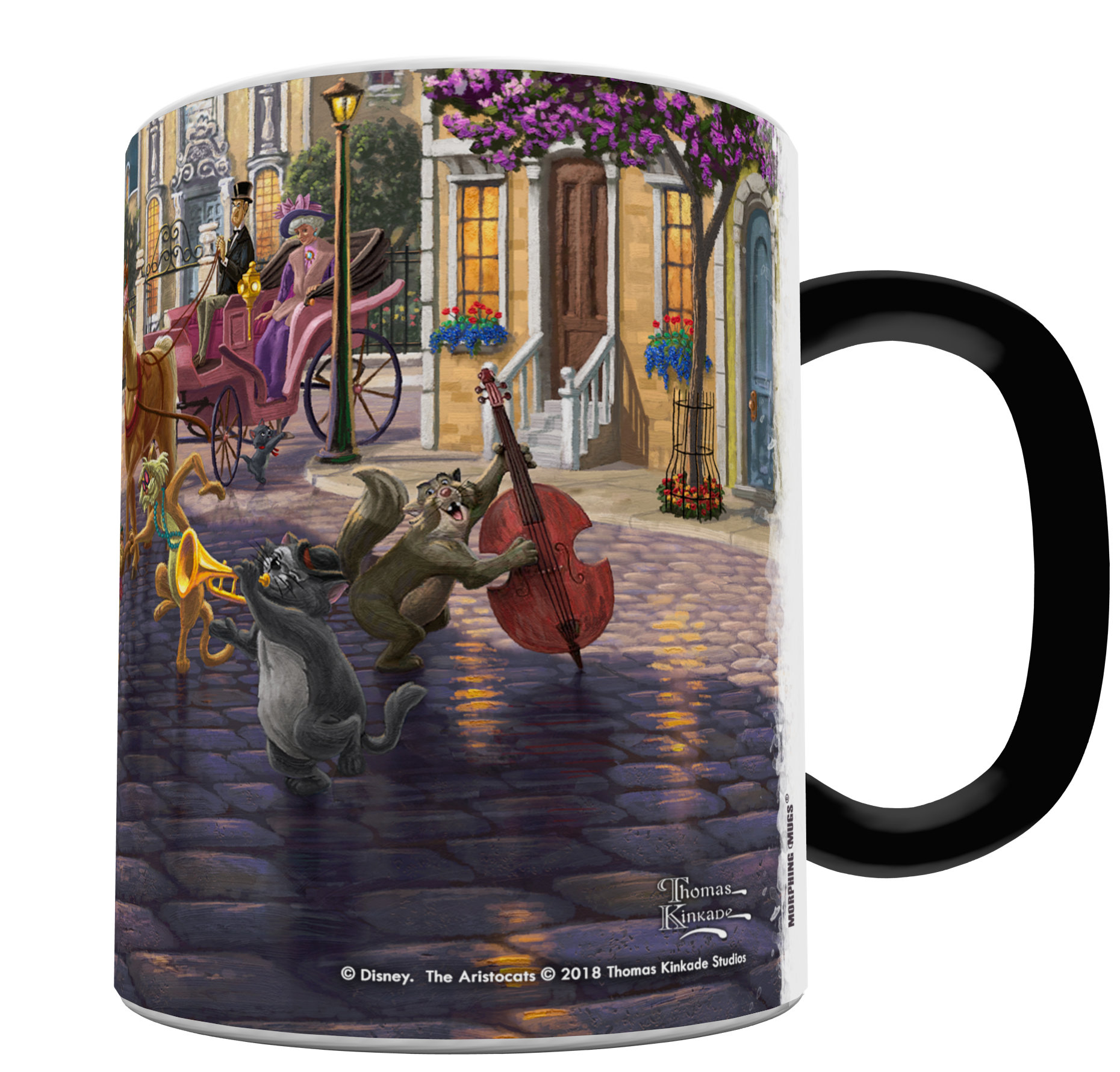 Morphing Mugs Disney the Aristocats Thomas Kinkade Morphing Mugs Heat-Changing Drinkware - 11oz ...