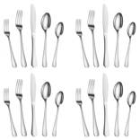 Mega Chef Stainless Steel Flatware Set - Service for 4 & Reviews | Wayfair