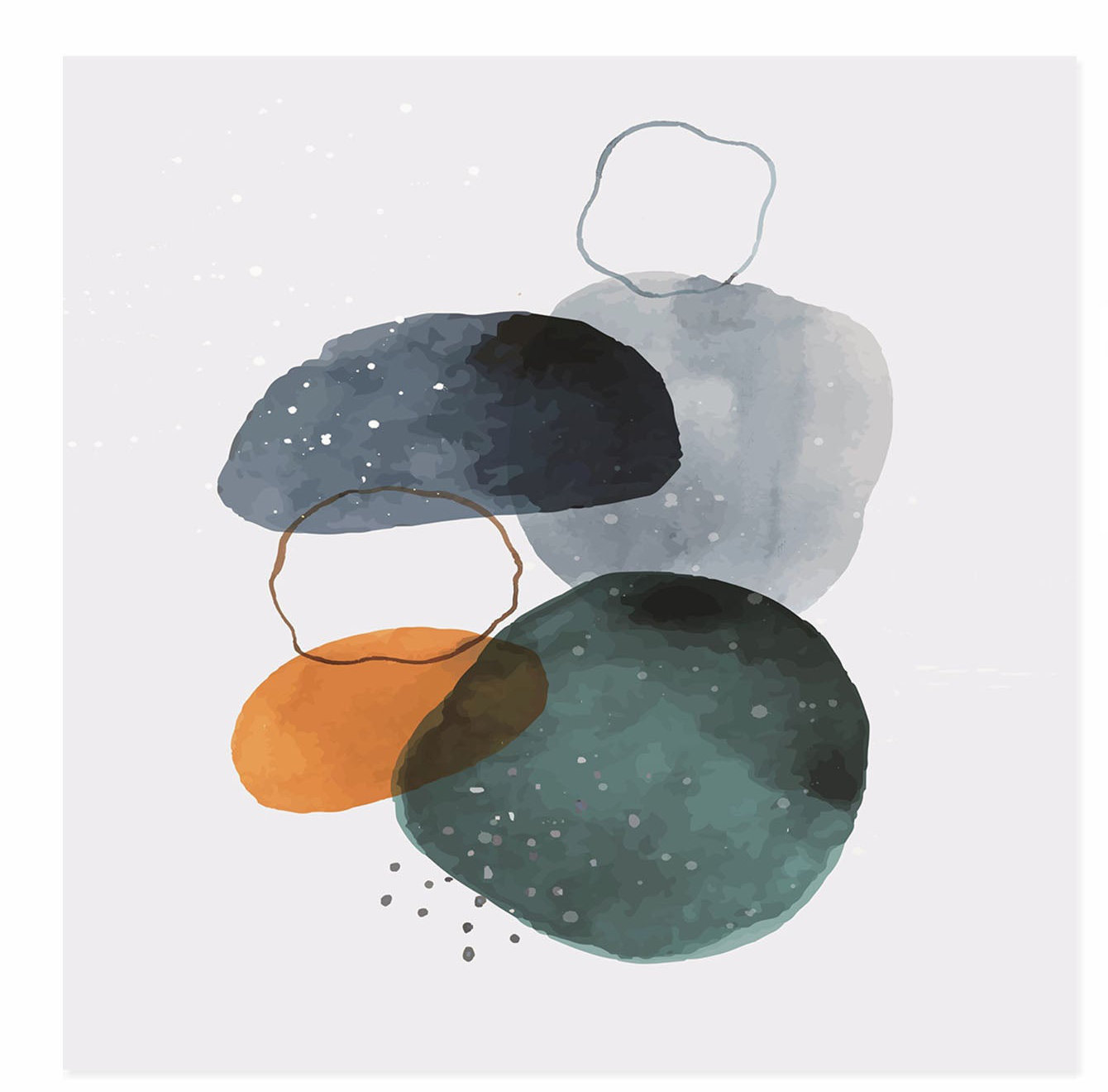 Wrought Studio™ Abstract Abstract Balance I Modern Unframed Art Print ...
