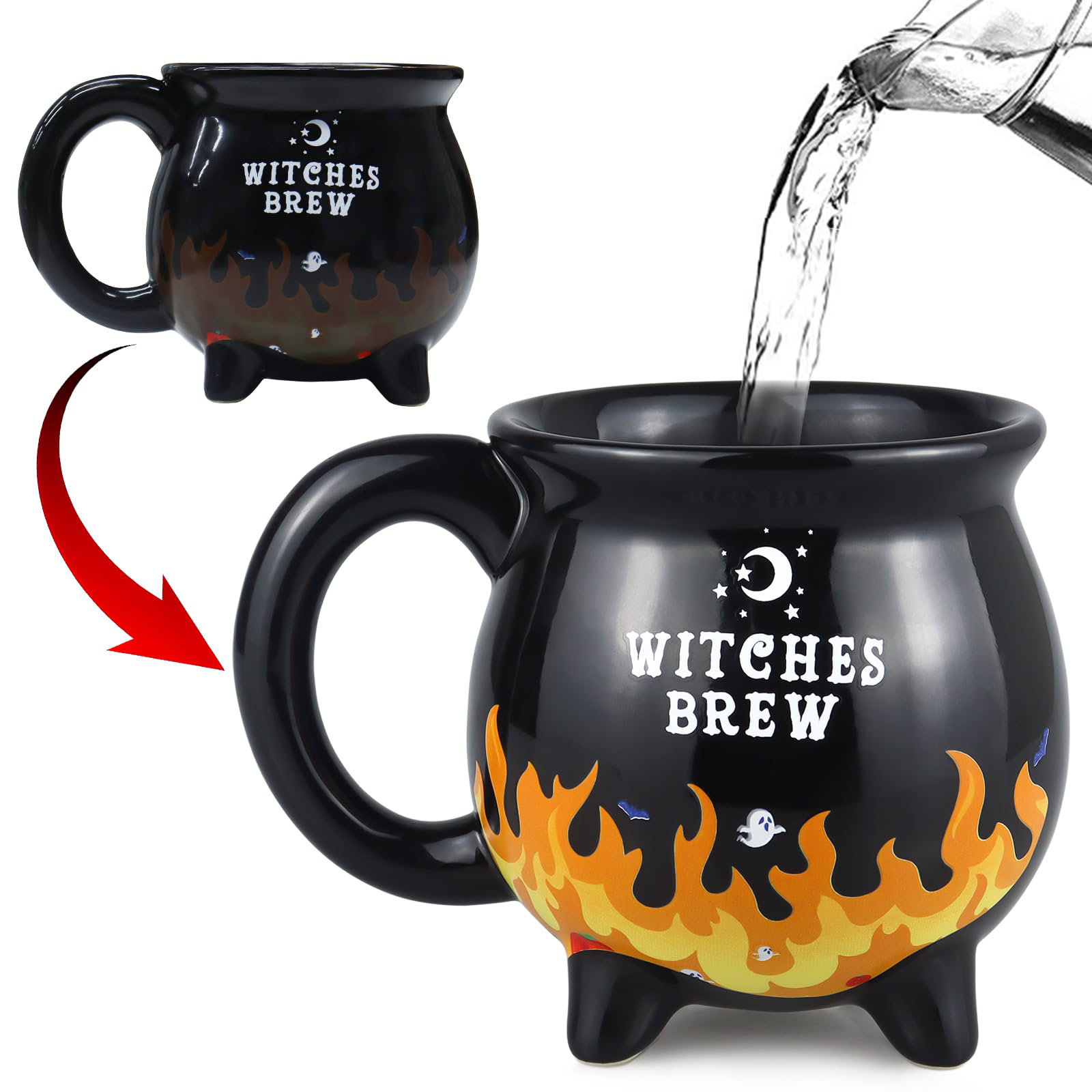 SHIRLEY'S OFFICE FURNITURE, LLC Witch Brew Cauldron Mug, Halloween ...