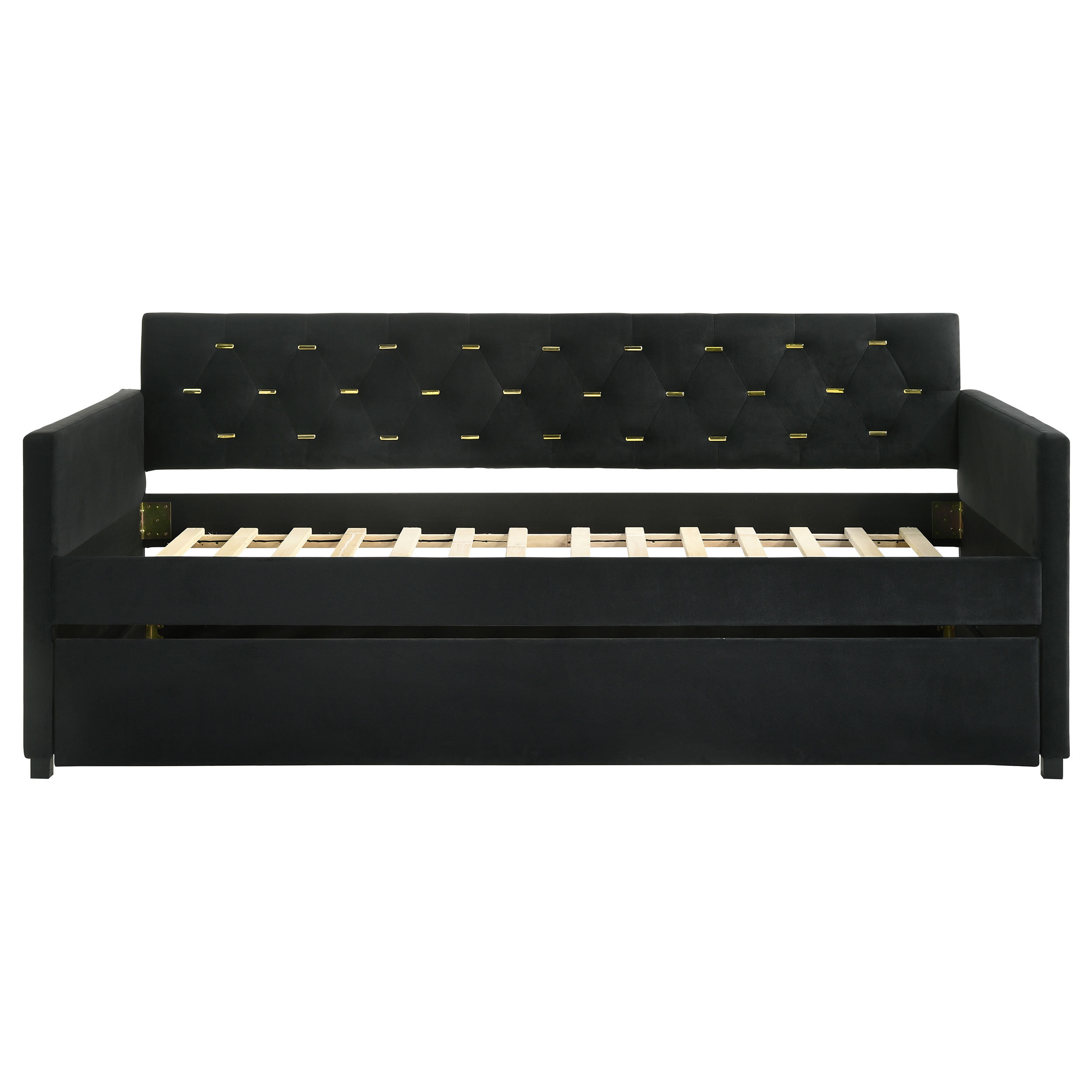 Everly Quinn Kendall Upholstered Twin Daybed With Trundle | Wayfair
