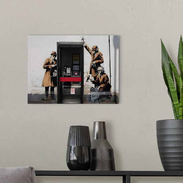 Red Barrel Studio® Spy Booth by Banksy Canvas Wall Art Great Home Decor ...
