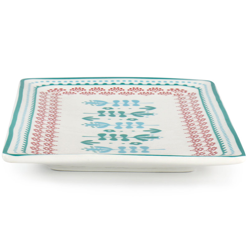 Gibson Home Rectangular Ceramic Tray | Wayfair