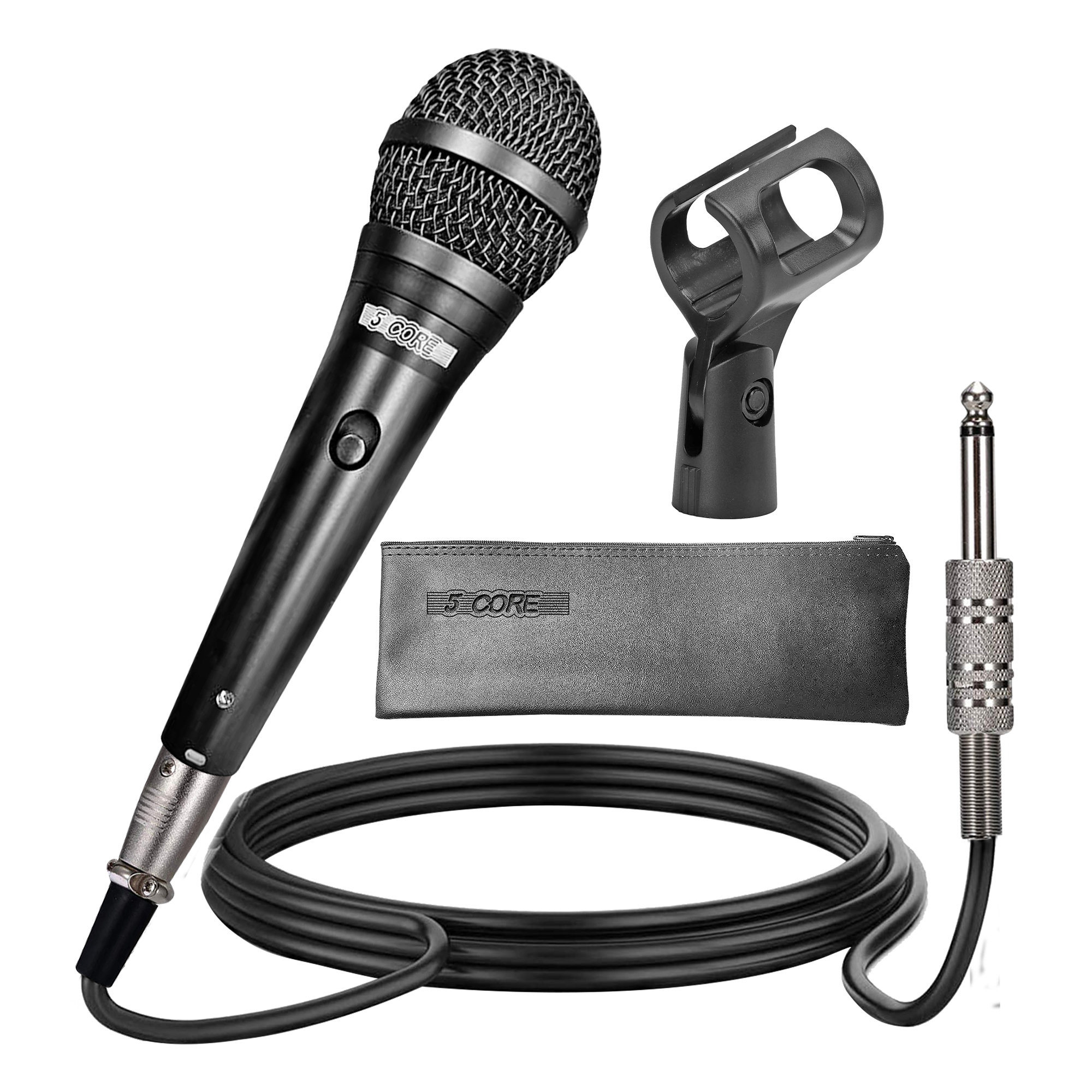 5 Core Microphone Professional Unidirectional Dynamic Neodymium Mic w ...