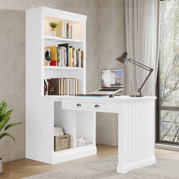 Wildon Home® Ashwyn 64'' W Rectangle Executive Desk with and Cabinet ...