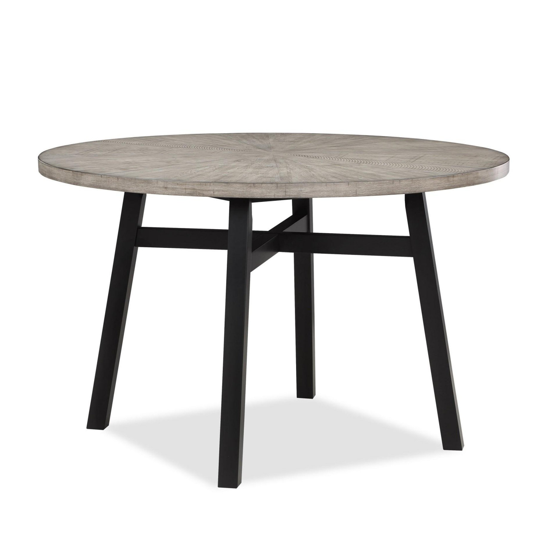 Latitude Run® 1pc Contemporary Gray Round Dining Table | Wayfair