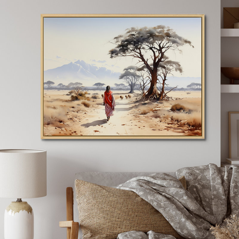 Union Rustic African Culture Canvas Wall Art, Nomadic Portrait Print ...