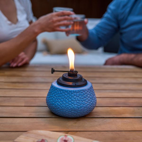 Citronella Torch Fuel TIKI Brand Glass Torch - Teal Outdoor Patio ...