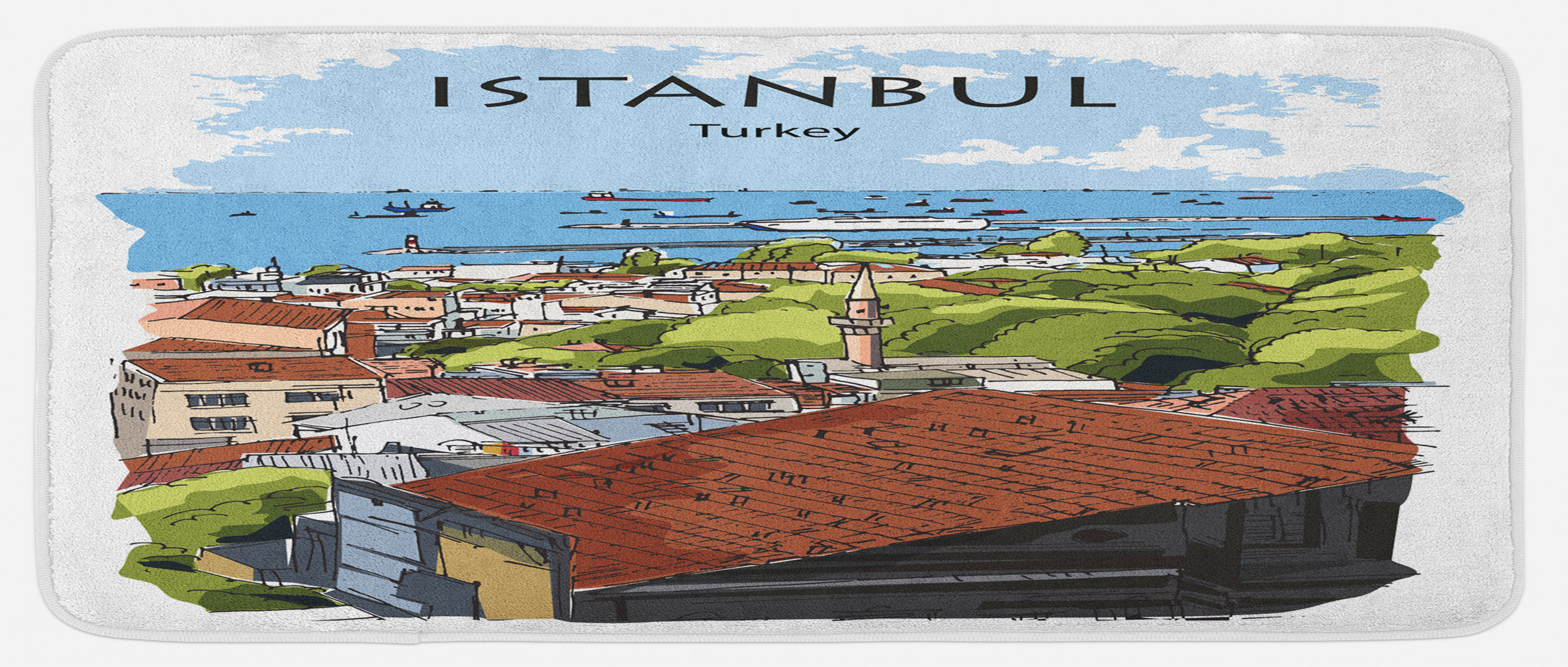 East Urban Home Istanbul Kitchen Mat | Wayfair