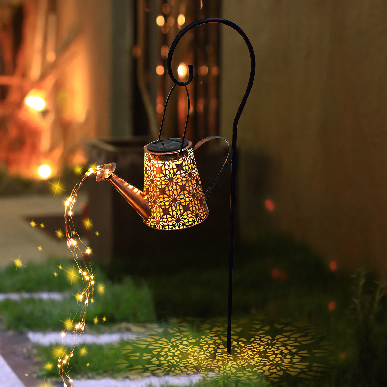 Aptoco 1-Bulb LED Halloween Lights Crow Table Lamp Resin Novelty Lights ...