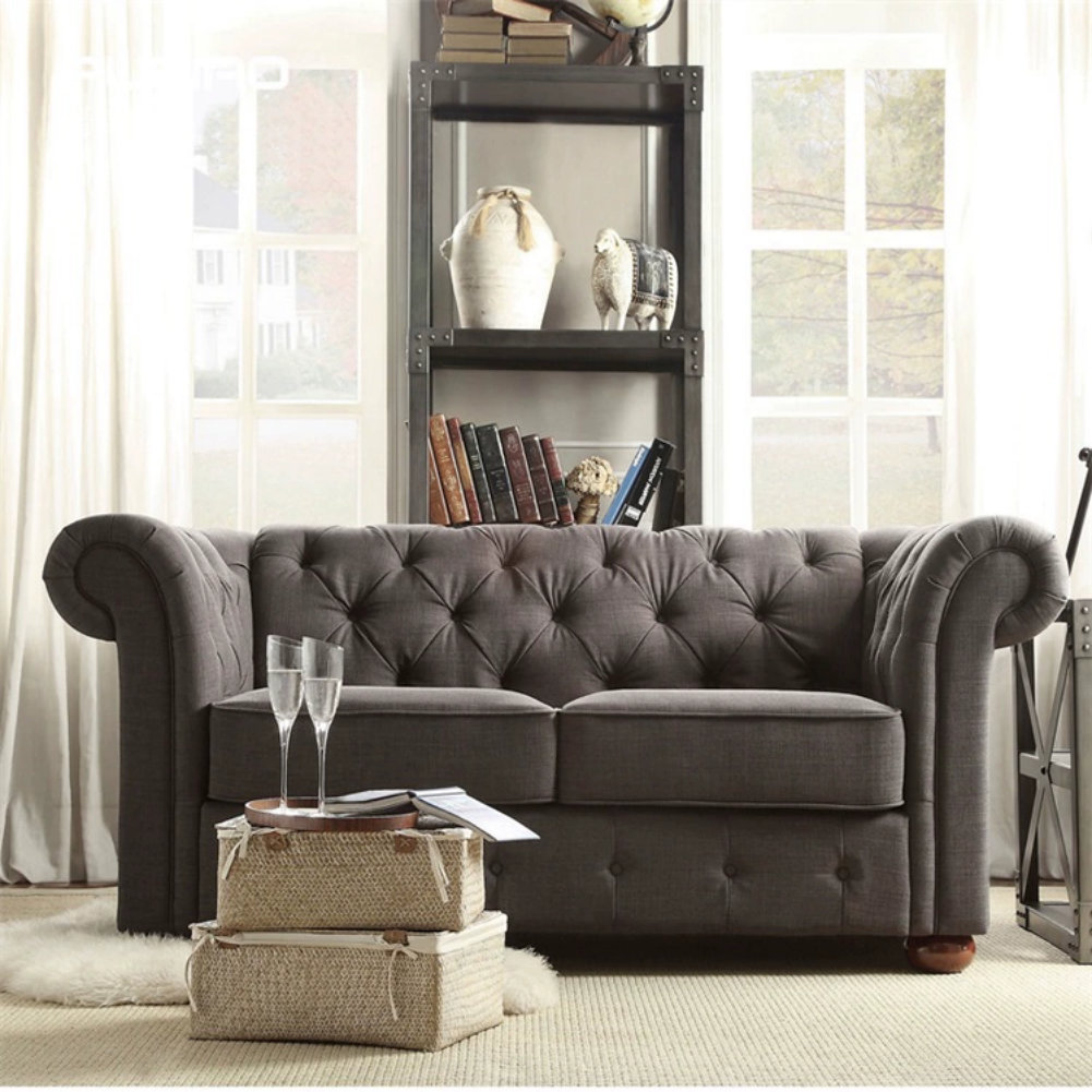 Walkoly American Country Style Fabric Sofa | Wayfair