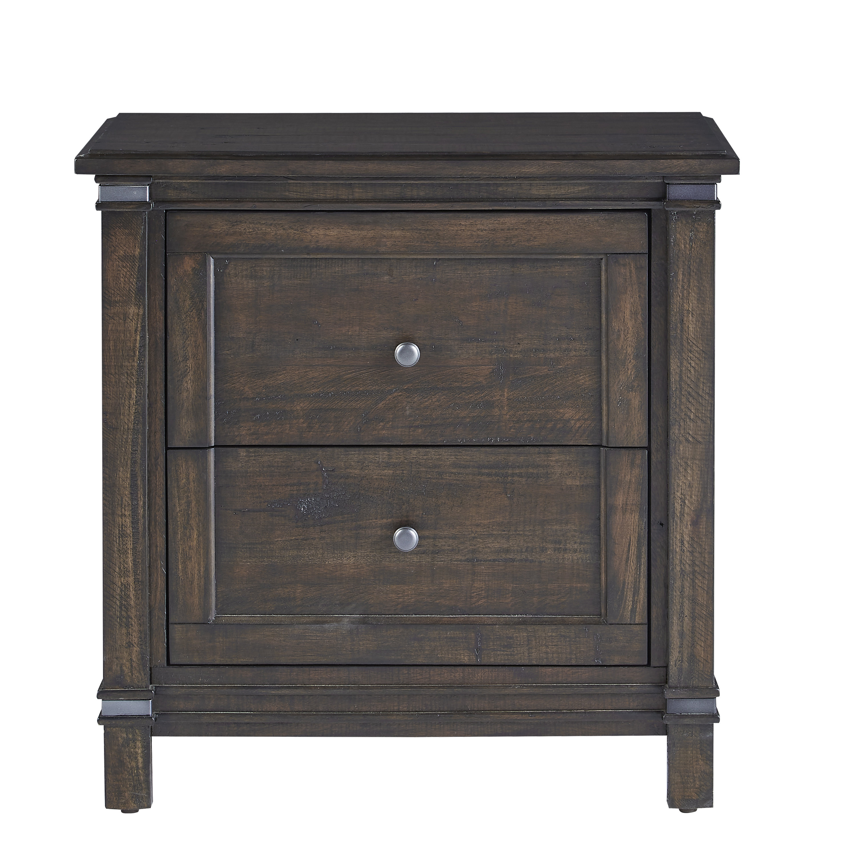 Gracie Oaks Deadra Kathi Two Drawer Nightstand | Wayfair