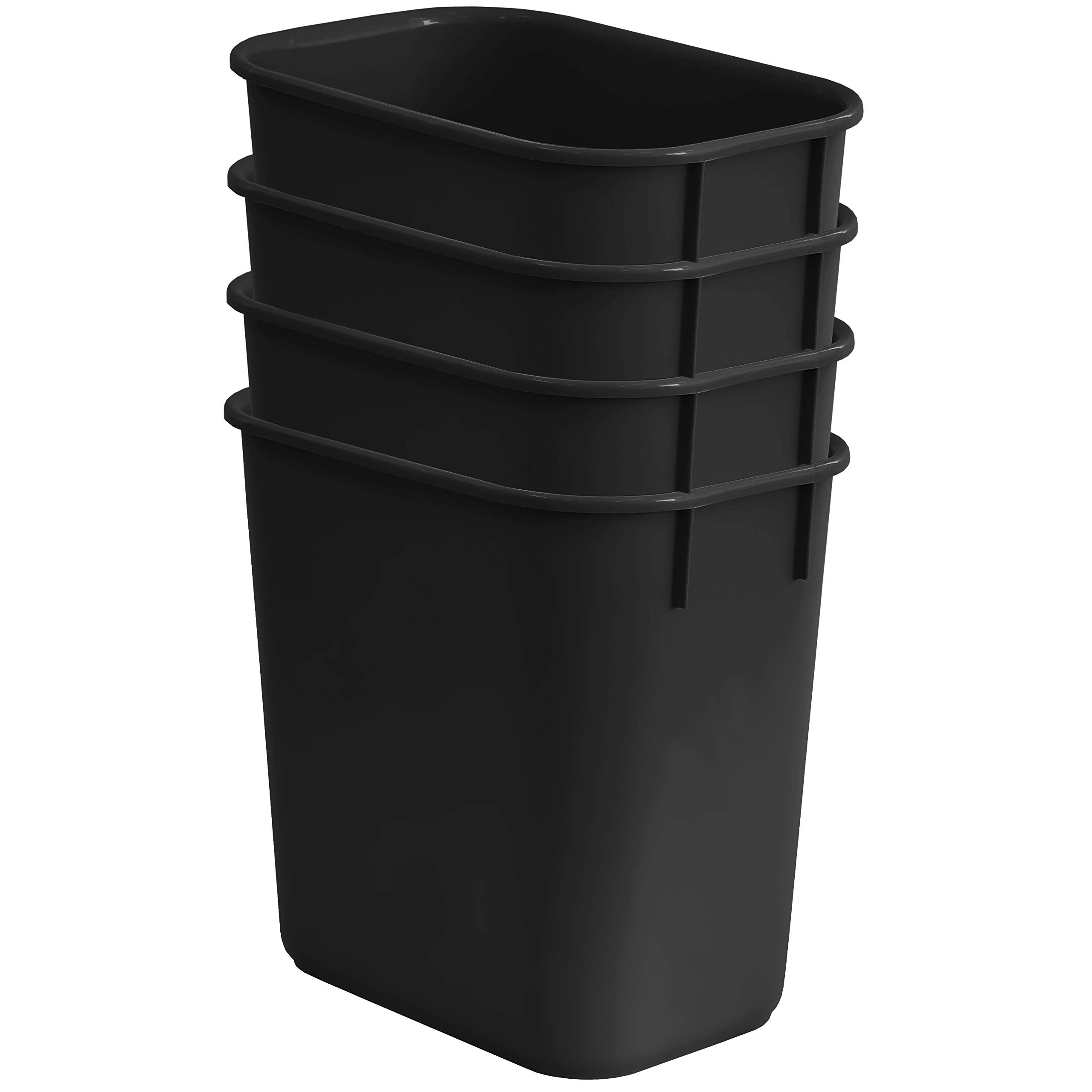 shuoli Wastebasket, Deskside Bin, 3.25 Gallon/13 Quart/ 12 Litre ...
