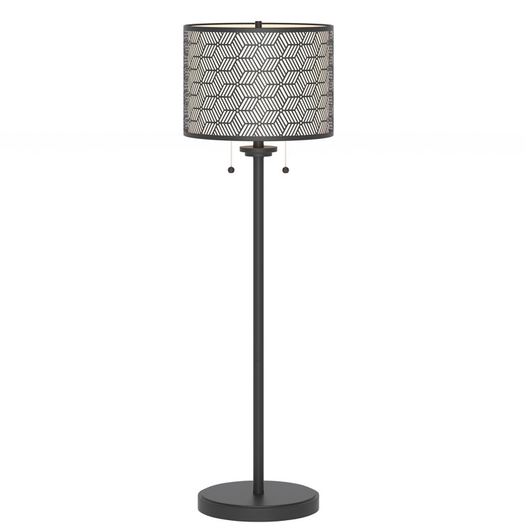 Inlight 59" High Double Shade Pull Chain Modern Floor Lamp for Living ...
