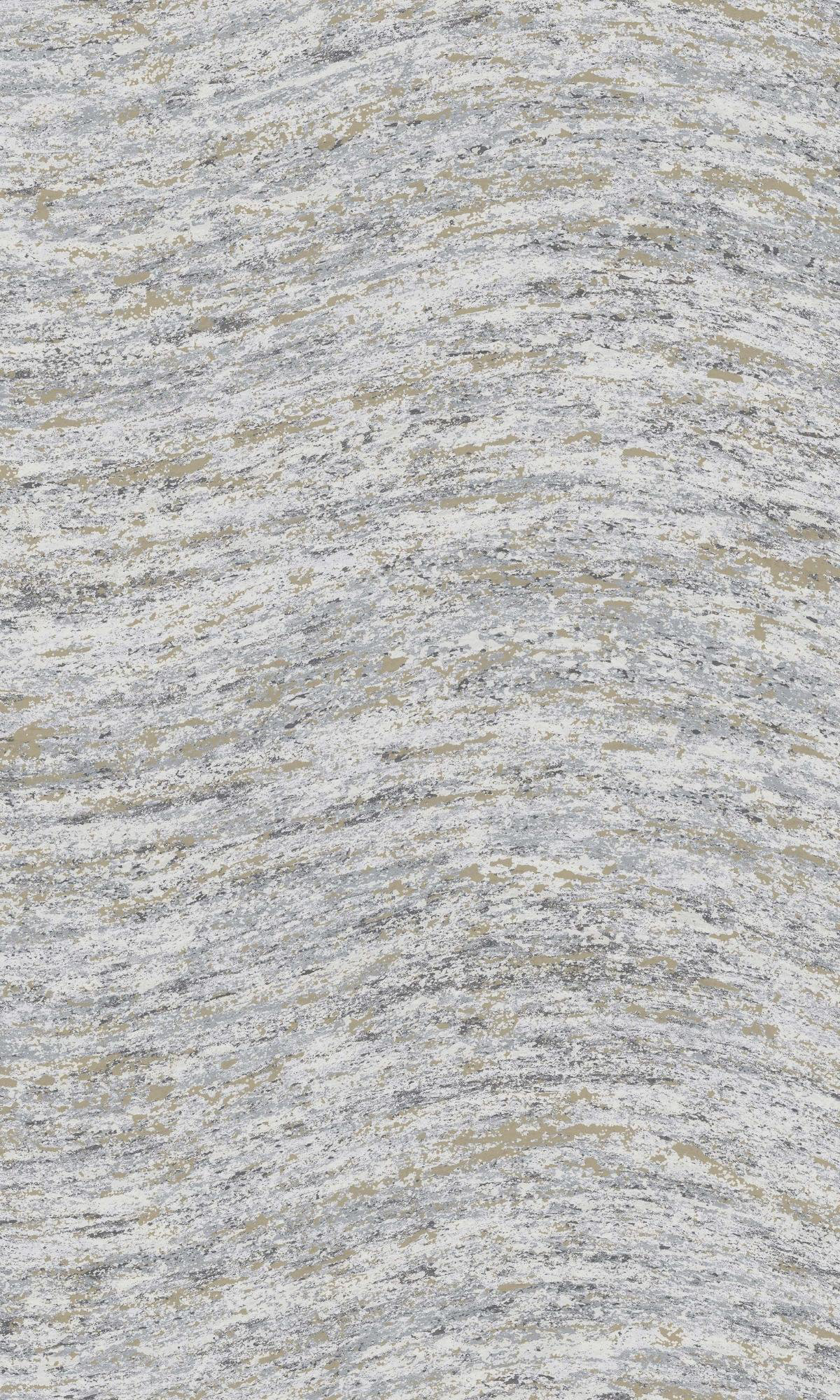 17 Stories Neutral Distressed Wavy Textured Metallic Wallpaper ...