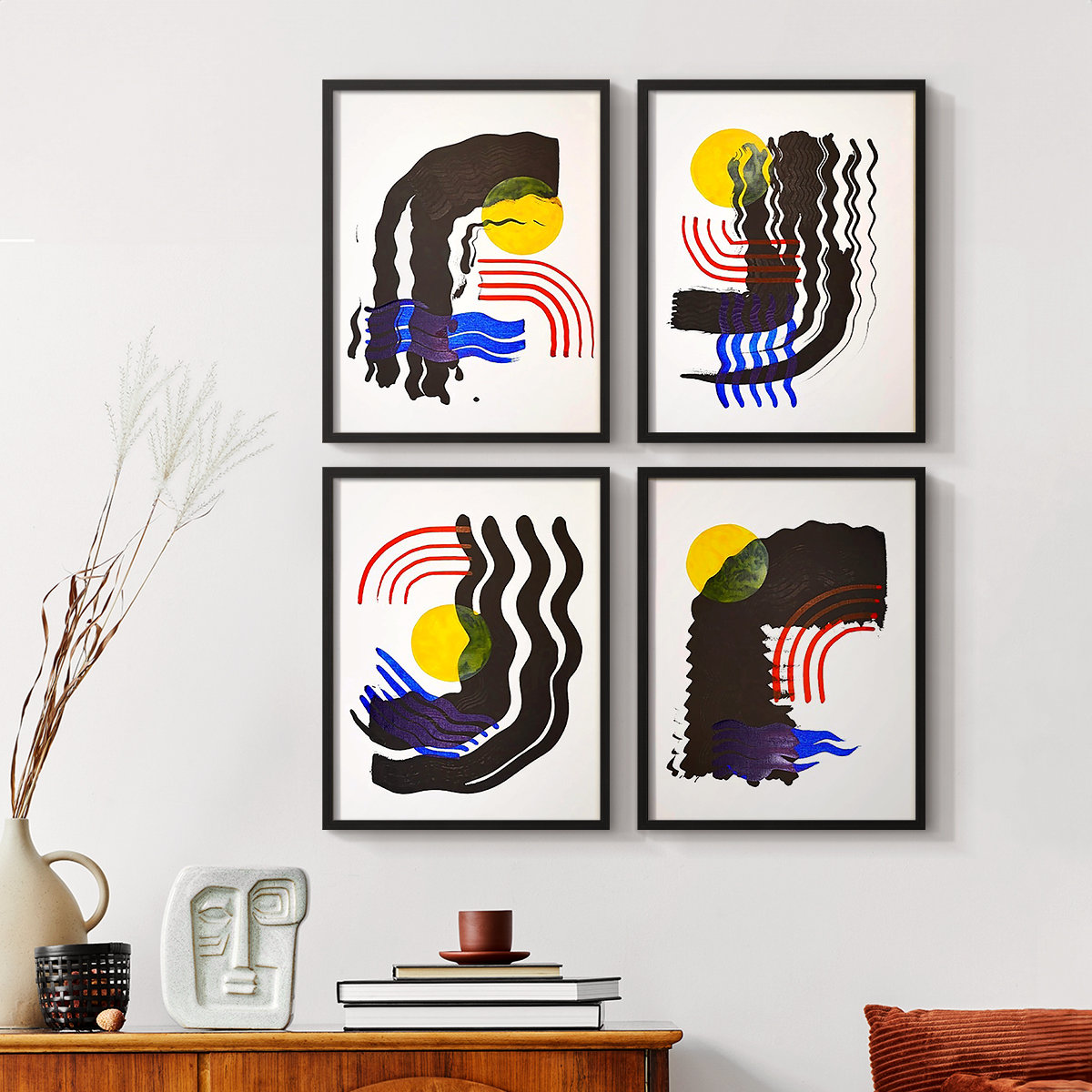 Wrought Studio™ Printed Shimmering Neutral I Framed Print - Set of 4 ...