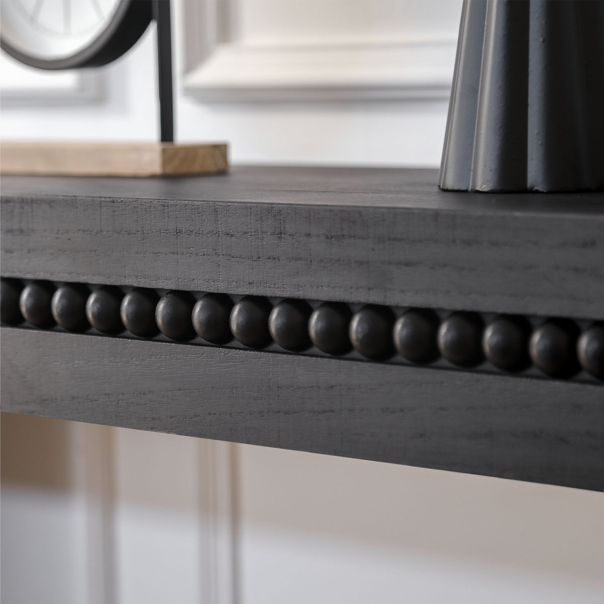Lark Manor™ 64" Wooden Console Table Decorated with Wooden Balls ...