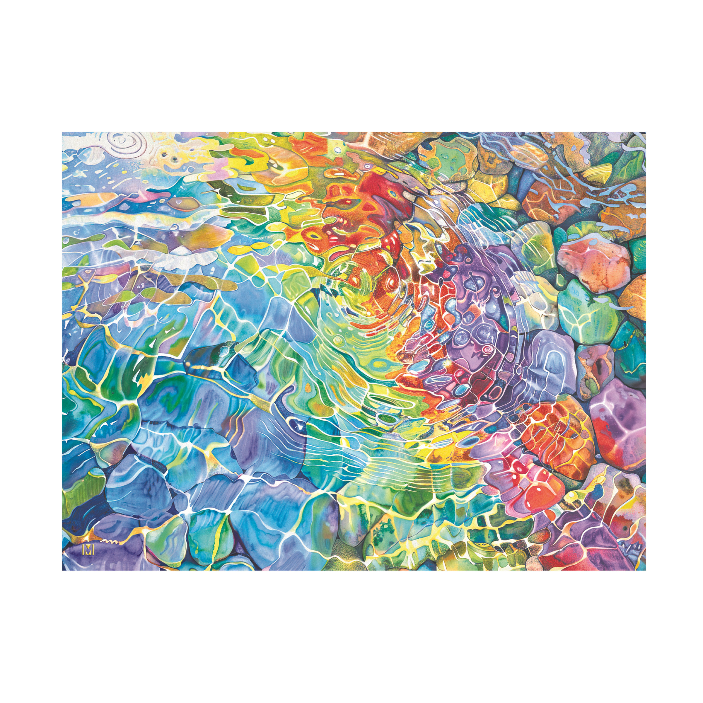 Winston Porter Michael David Ward River Rocks Canvas Art | Wayfair