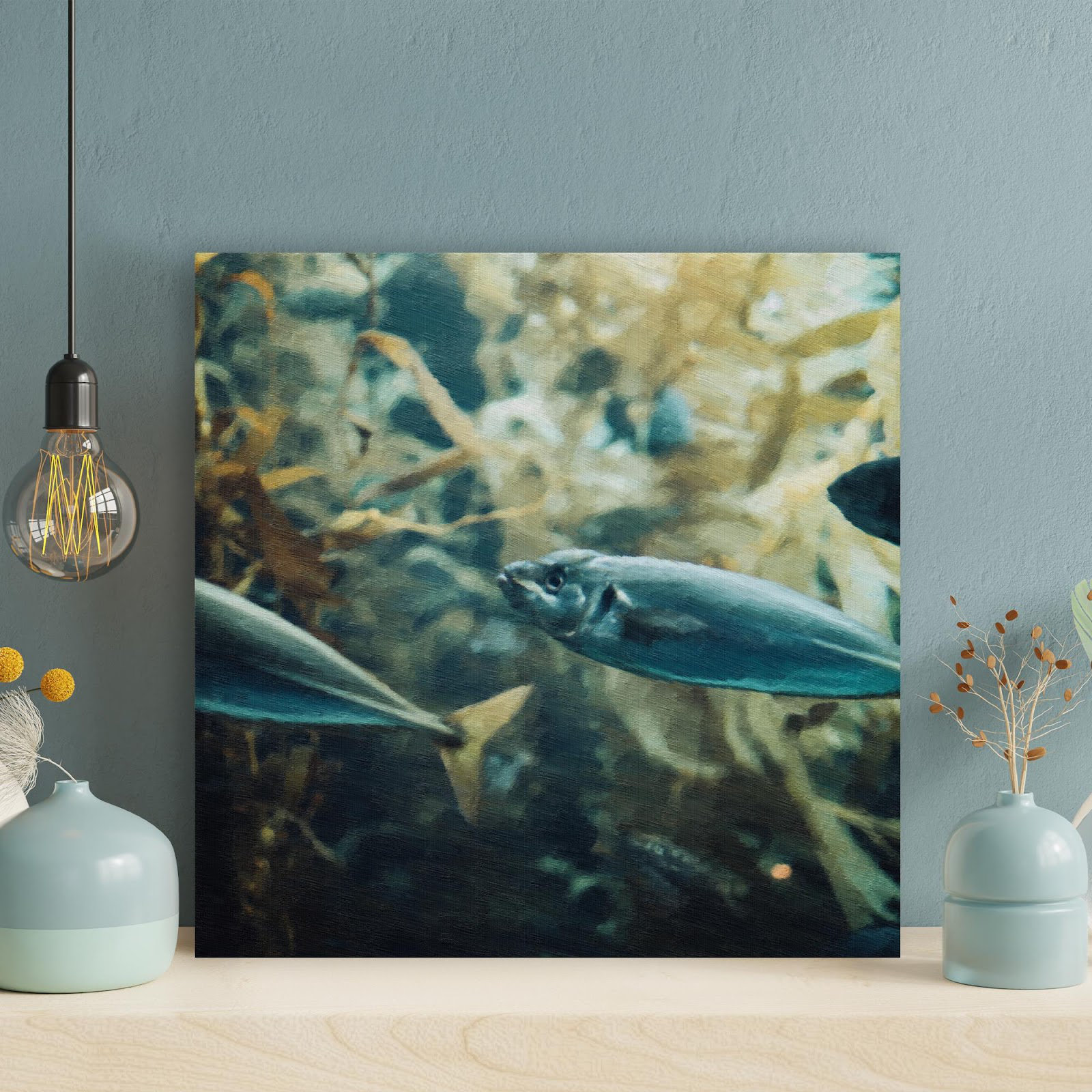 Rosecliff Heights A Long Silver Fish - 1 Piece Square Graphic Art Print ...