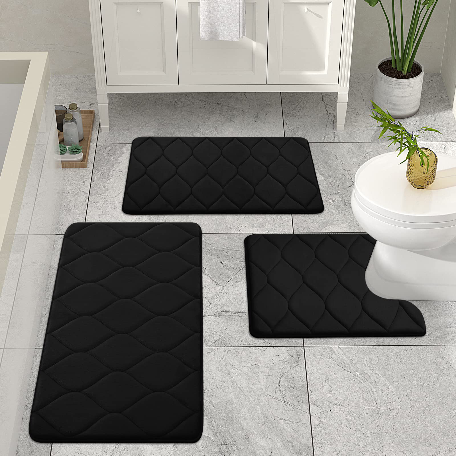 Latitude Run® Ryelee Geometric Anti-Fatigue Non-Skid Kitchen Mat | Wayfair