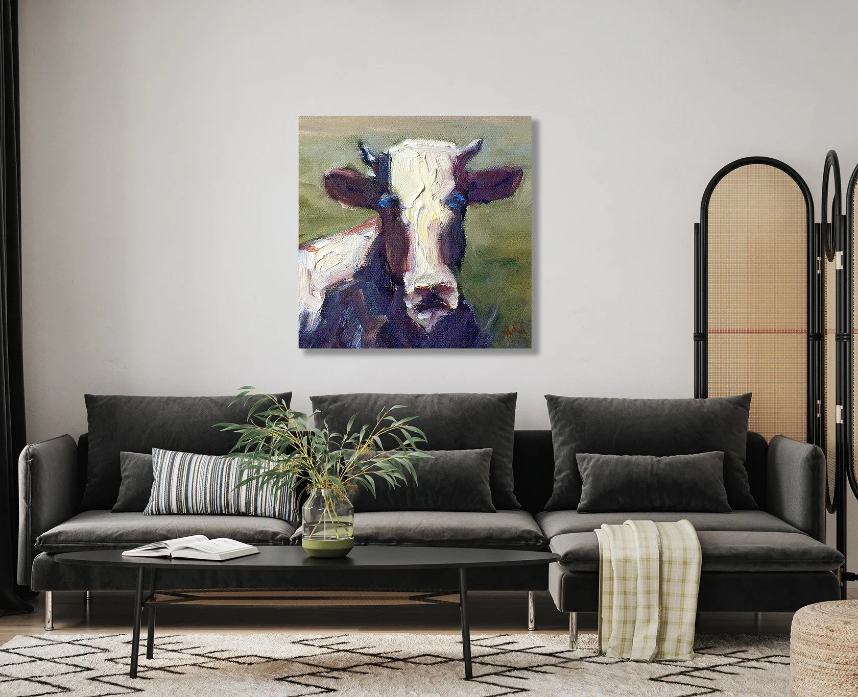 August Grove® Moo Moo II by John Beard - Unframed Print | Wayfair