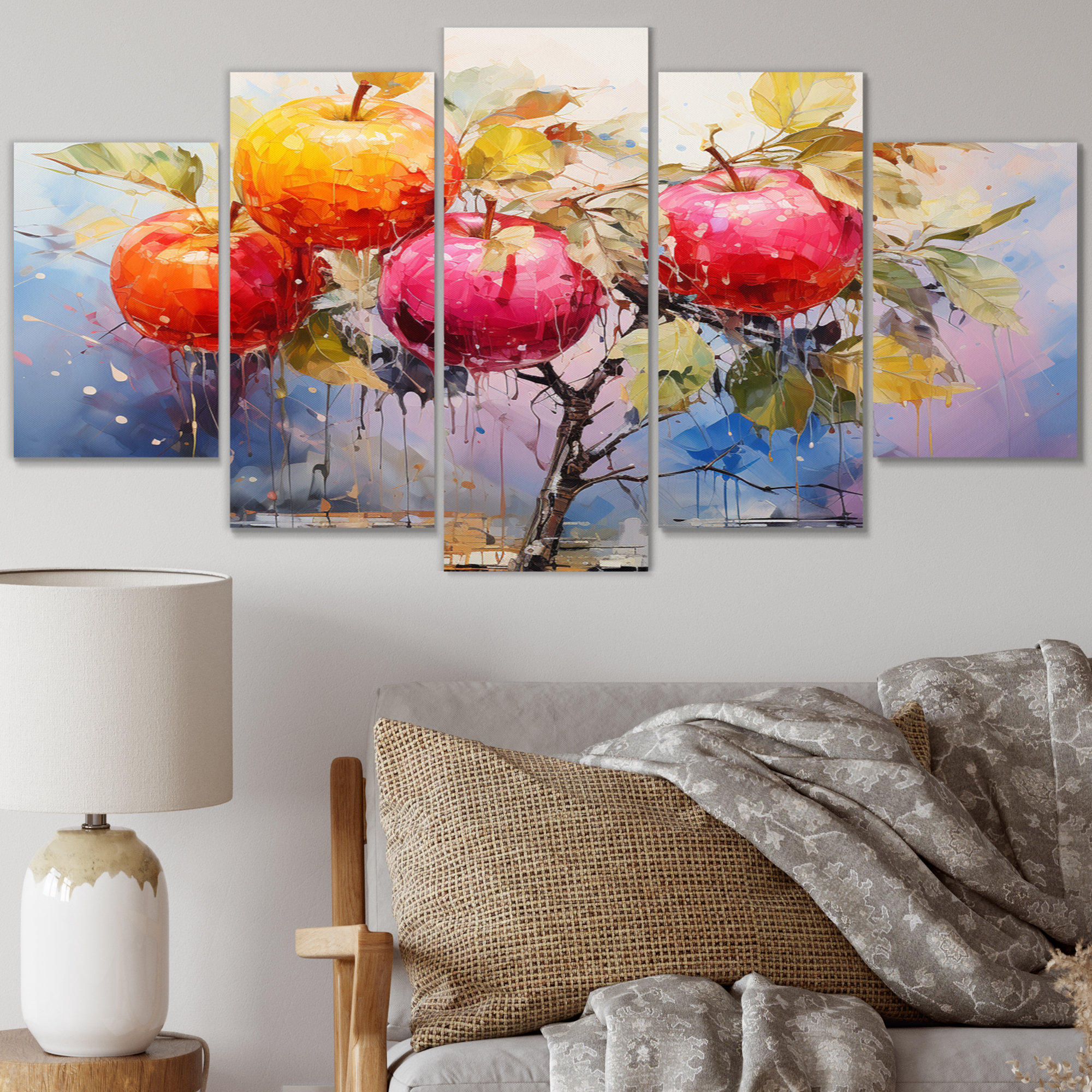 August Grove® Vibrant Fruit Harvest I - Fruits Canvas Art Print - 5 ...