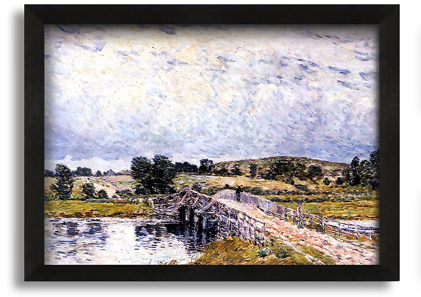 ClassicLiving The Bridge From Old Lyme by Childe Hassam - Picture Frame ...