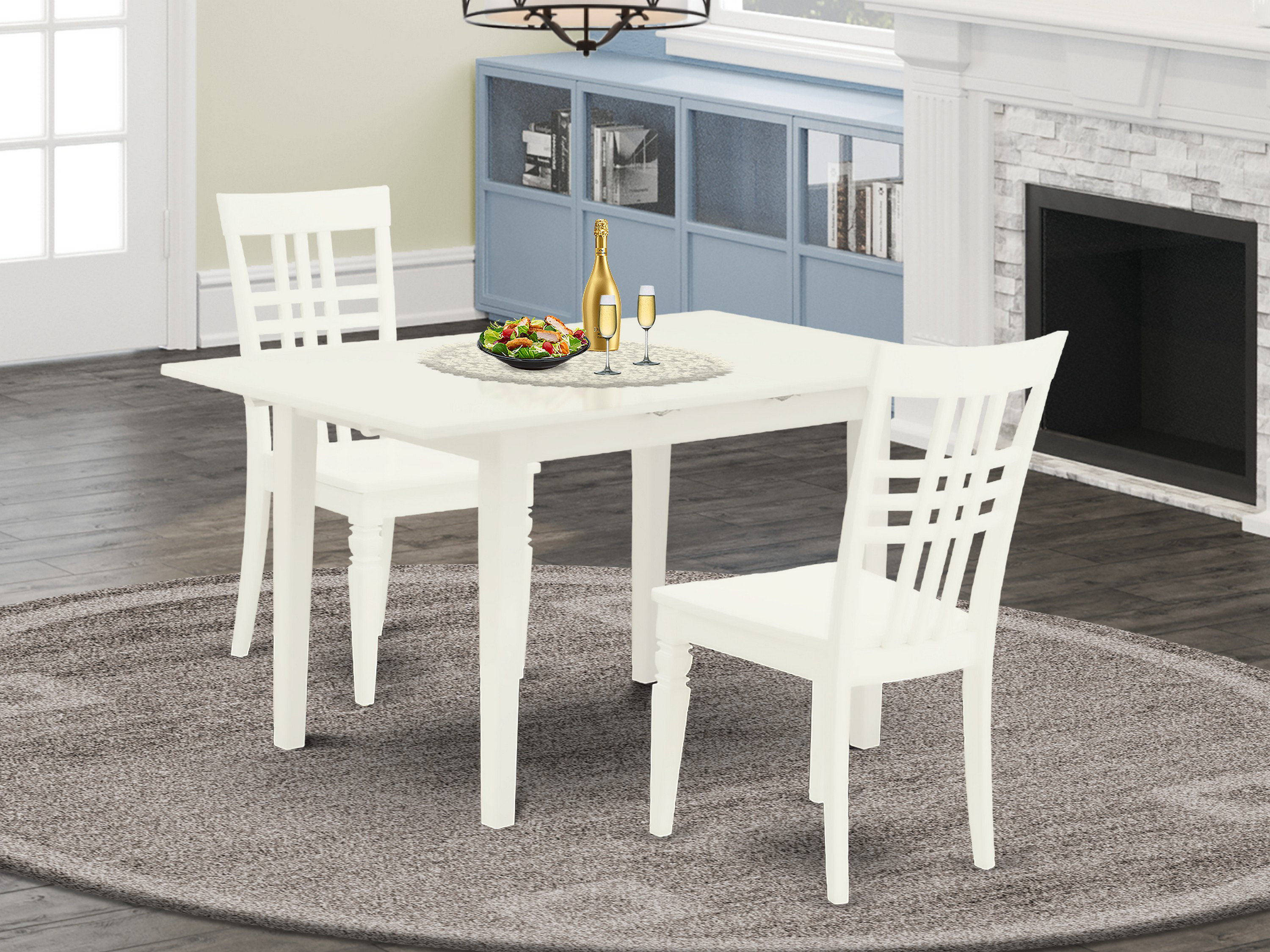 Canora Grey Montreux Butterfly Leaf Solid Wood Dining Set - Wayfair Canada